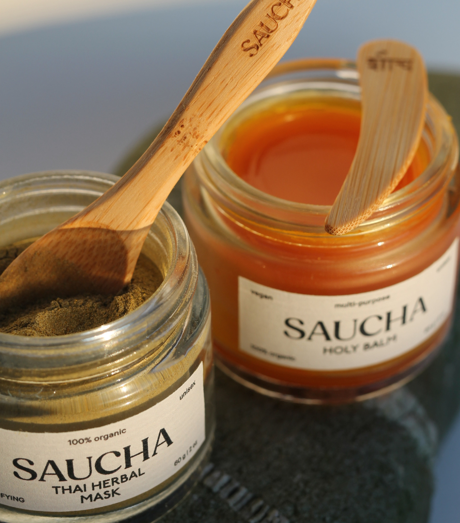 Face set - Herbal Mask, Holy Balm & Bamboo Set – Saucha